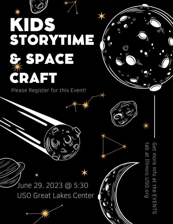 Kids Storytime & Outer Space Craft - USO Great Lakes • USO Illinois