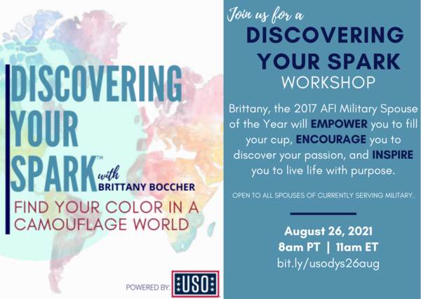 Discovering Your Spark: Featuring Brittany Boccher, 2017 Military ...