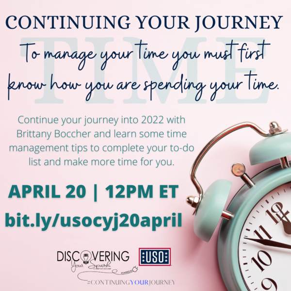 Continuing Your Journey: Time Management, Featuring Brittany Boccher ...